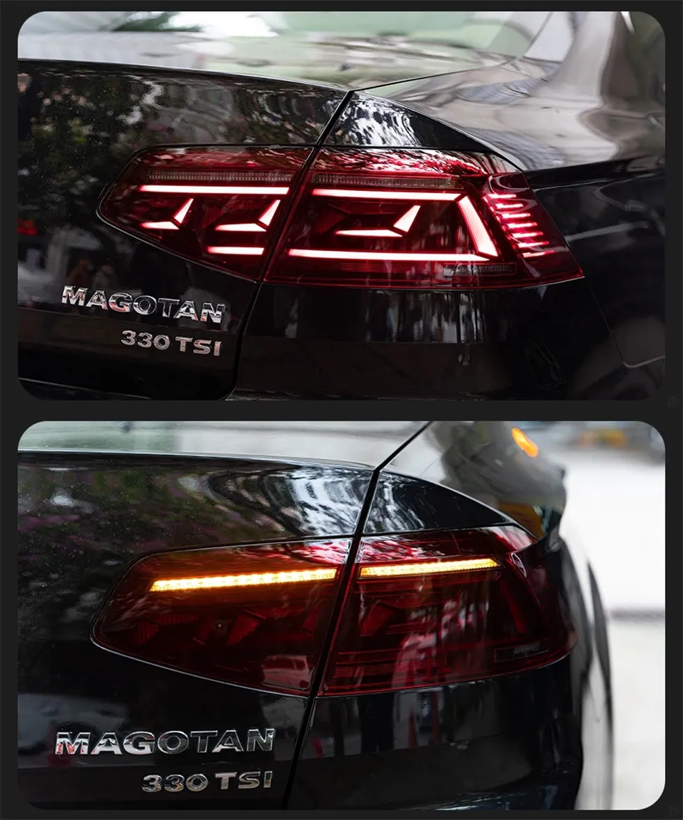 VW Passat B8 2015 2024 LED Tail Lights With DRL Dynamic Signal Lamp ...