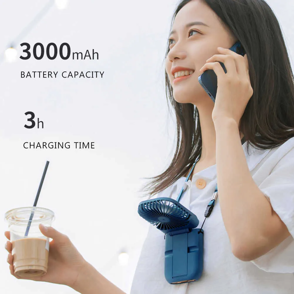 DHgate.com:Portable Folding USB Rechargeable Mini Fan with Power Bank ...