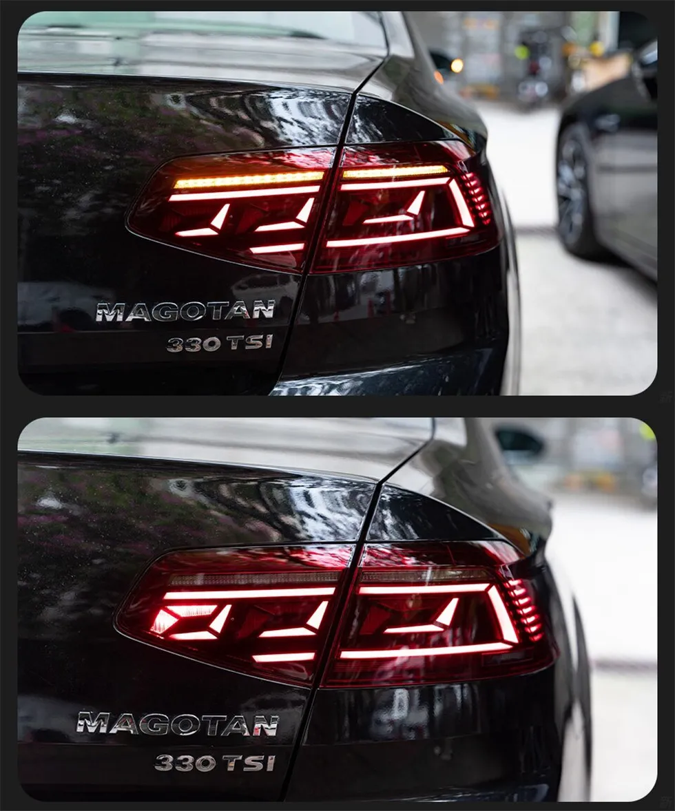 VW Passat B8 2015 2024 LED Tail Lights With DRL Dynamic Signal Lamp ...