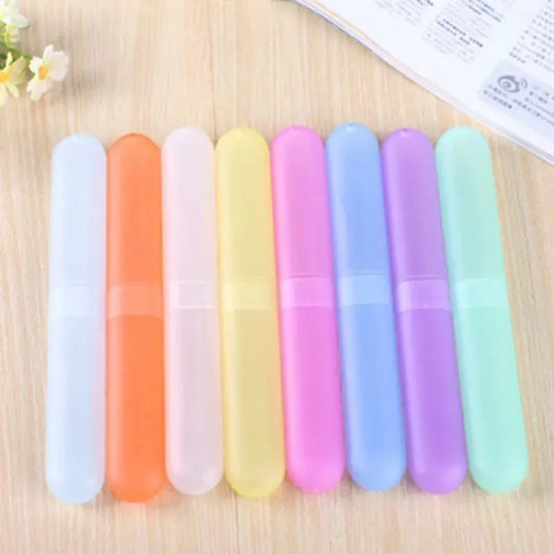 Portable Plastic Suction Toothbrush Cover For Travel, Camping, Hiking ...