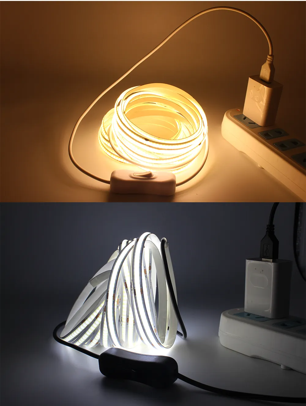 320 LED COB Strip Light With ON/OFF Switch For Kitchen, Closet, Cabinet ...