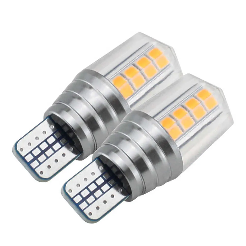 Newest 2X T10 LED W5W SMD Car Signal Light With Polish Acrylic Bulb For ...