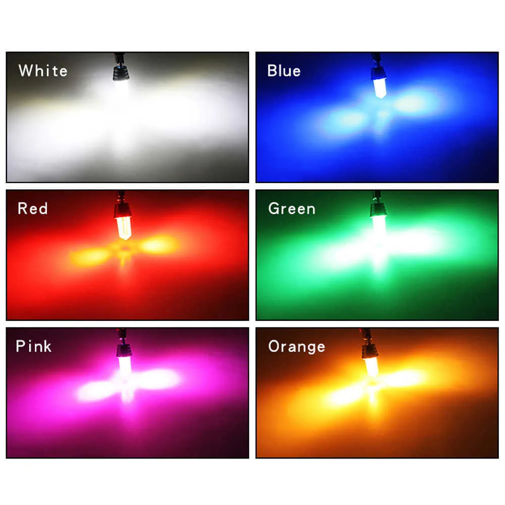 Newest 2X T10 LED W5W SMD Car Signal Light With Polish Acrylic Bulb For ...