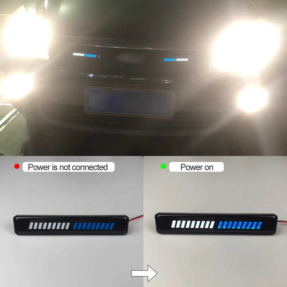 36 LED Front Grille Trim With Luminous Daytime Running Board Strobe ...