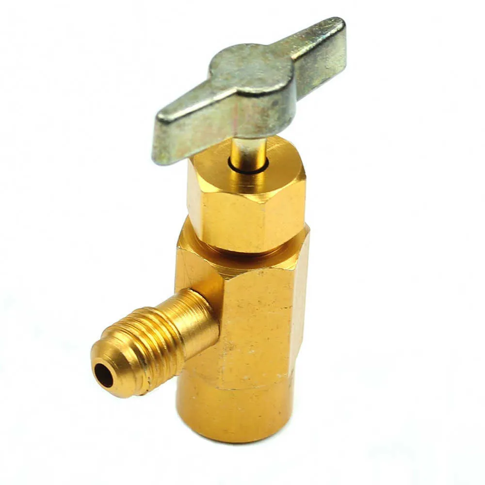 R134A Brass Refrigerant Tap Can With Dispensing Valve And 1/2 ACME ...