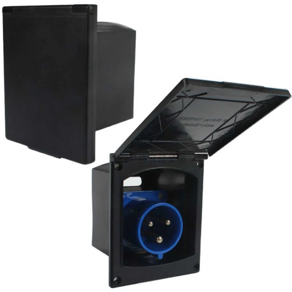 2024 RV Camper External Flush Power Hook Up Plug Socket, Waterproof ...