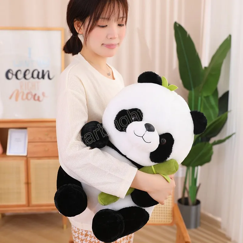 Soft Panda Plush Toy: Kawaii Stuffed Animal Holding Bamboo High Quality ...