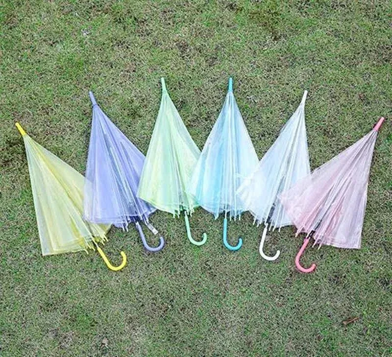 Clear Umbrellas: Transparent PVC Dome Bubble Rain Umbrella, Sunlight ...