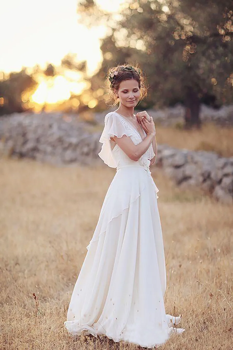 rustic gown