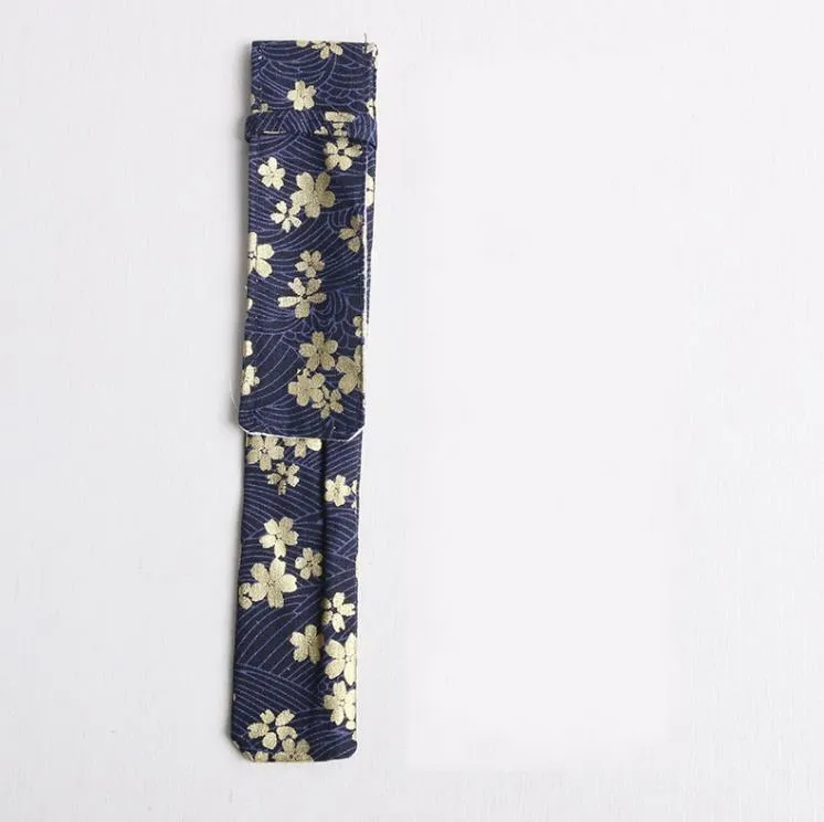 Travel Chopsticks & Holder Set Portable Japanese Style Cloth Chopsticks ...