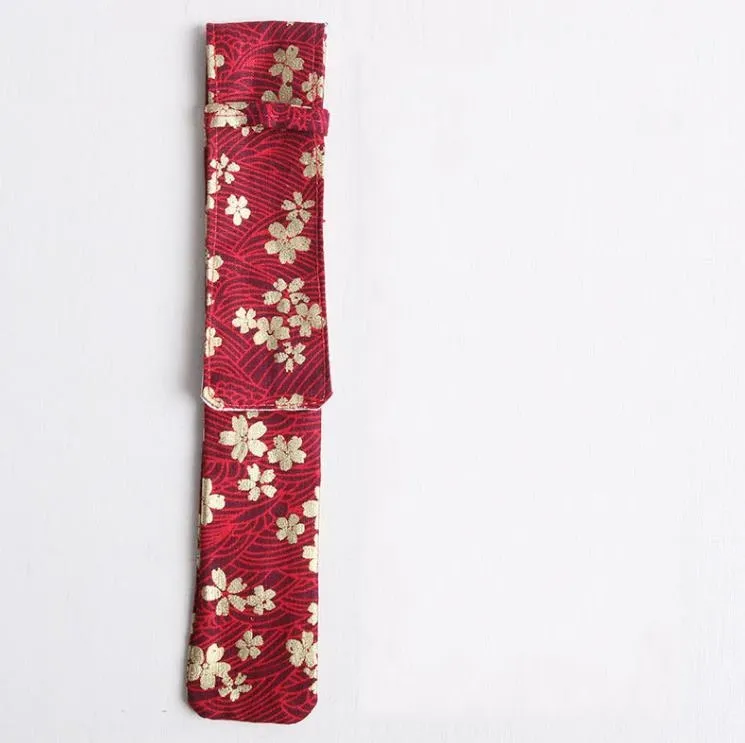 Travel Chopsticks & Holder Set Portable Japanese Style Cloth Chopsticks ...