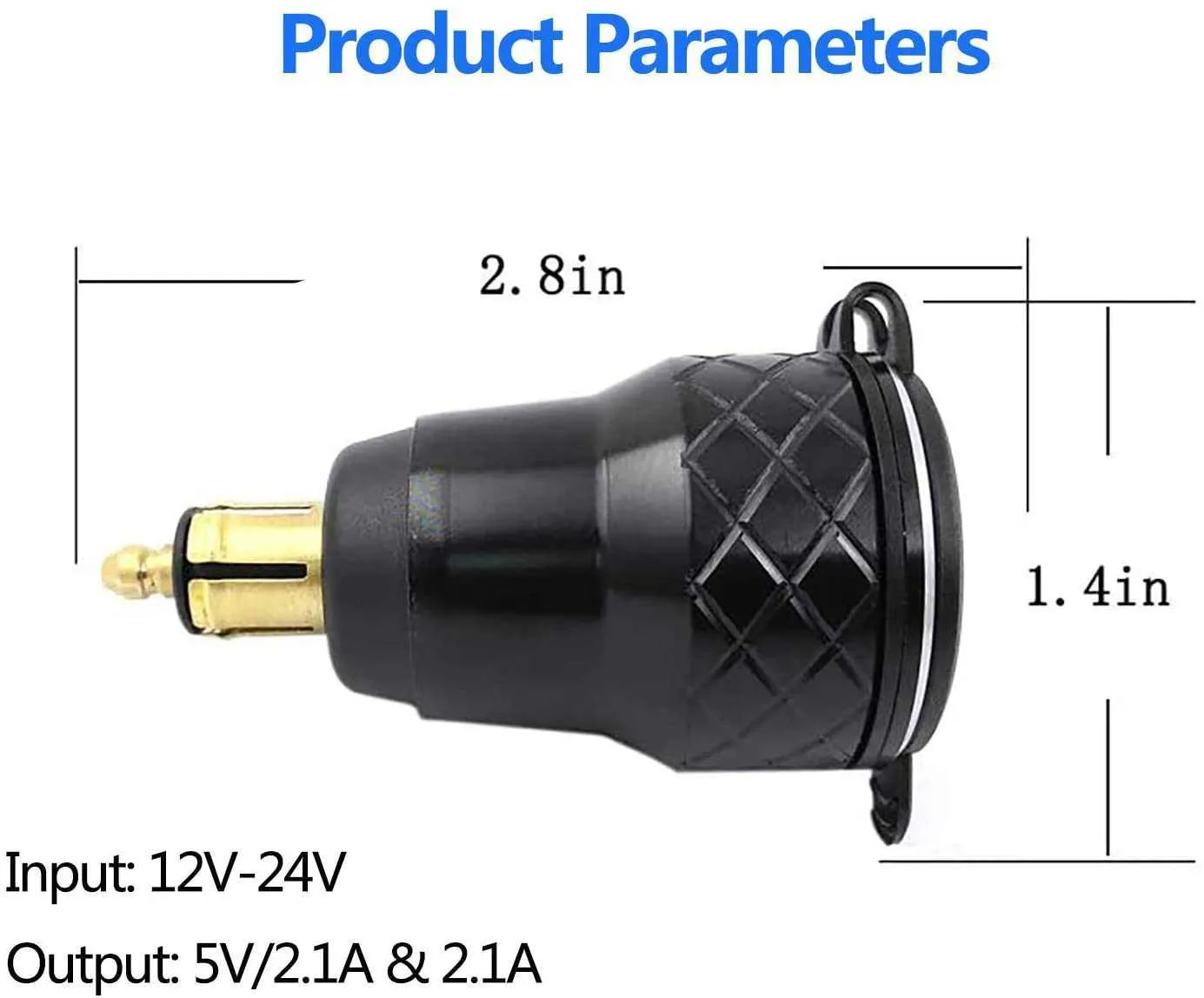 12-24V 4.2A USB Power Adapter Din Socket for BMW R1200GS R1200RT ...
