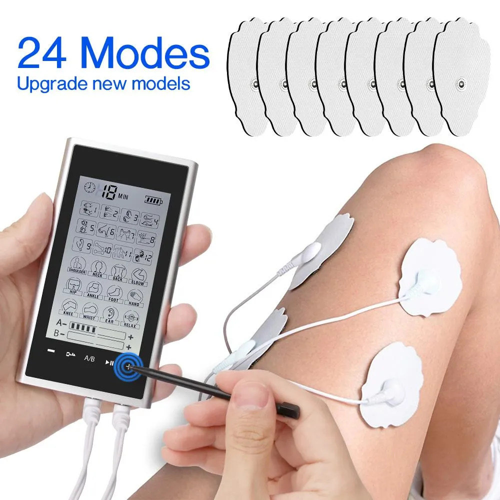 EMS Pulse Body Massager: 24 Modes, 4 Output Channels, Physiotherapy ...