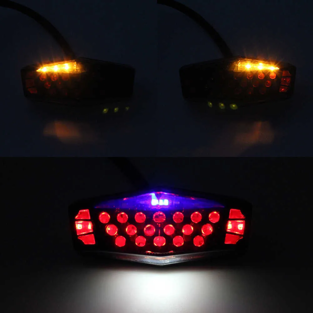 Motorcycle LED Tail Light: Cafe Racer Style Stop, Brake, Rear Lamp ...