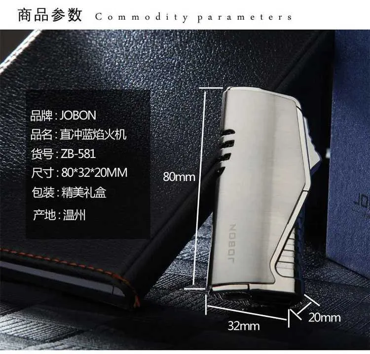 DHgate.com:JOBON Butane Triple Torch Lighter, Windproof Jet Flame Cigar ...