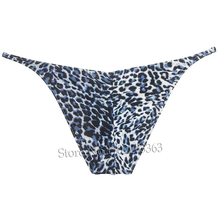 DHgate.com:Men's Leopard Print Bikini Briefs, Low Rise Stretchy Cheeky ...