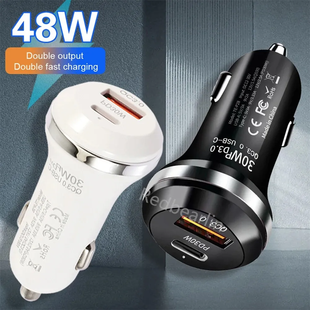Fast Car Chargers: Dual Port USB C Car Charger Adapter For IPhone, IPad ...