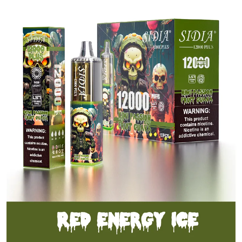 Original SIDIA Puff 12000 Rechargeable Disposable Vape With 20ml Salt ...