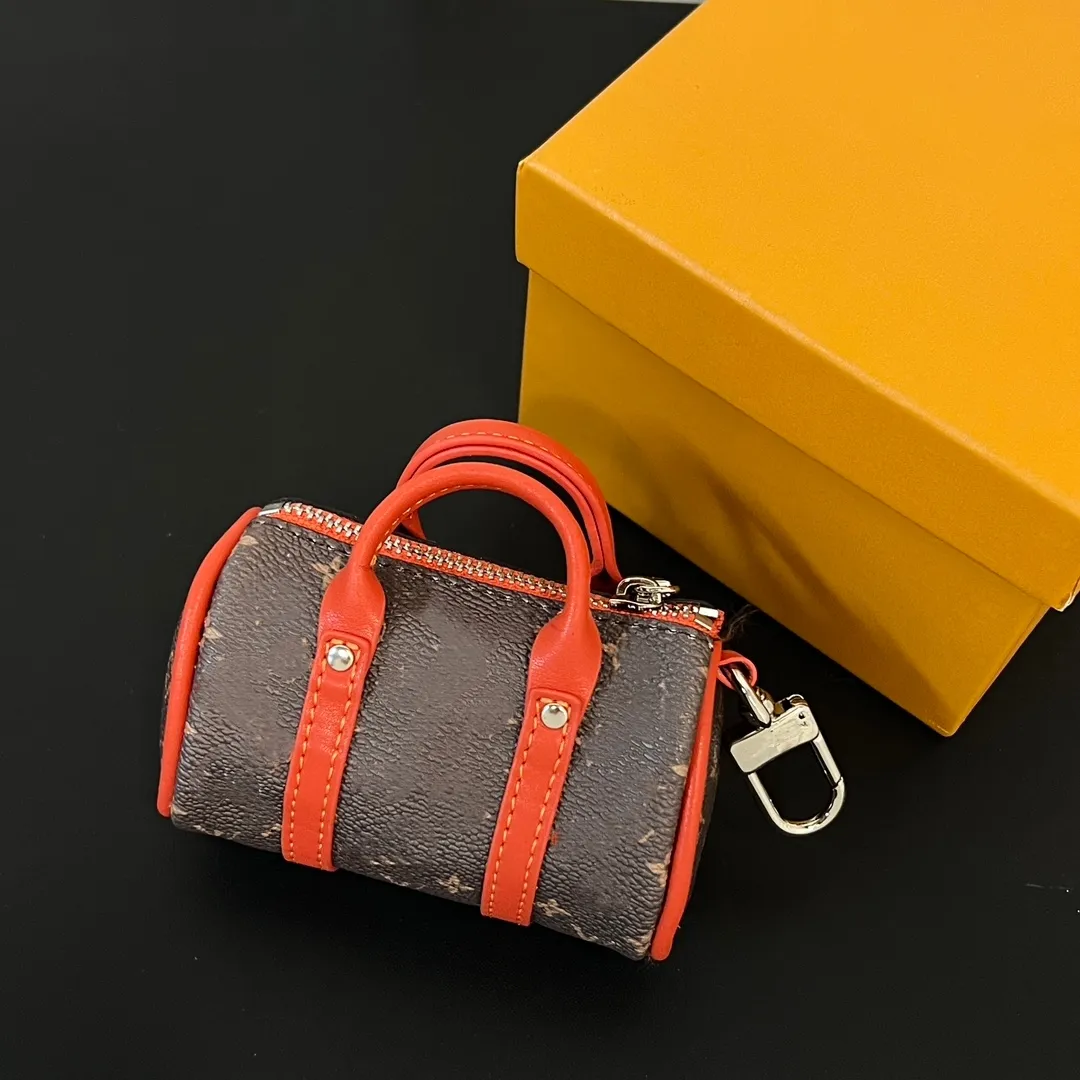 Luxury Designer Mini Boston Bag Pouch With Mini Purse Keychain And ...