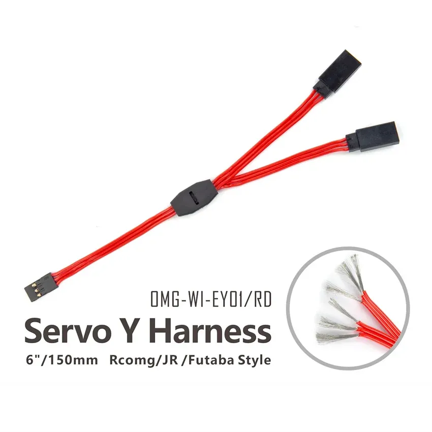 DHgate.com:60-Pin Y-Wire Servo/ESC Extension Cable for JR/Futaba, Gold ...