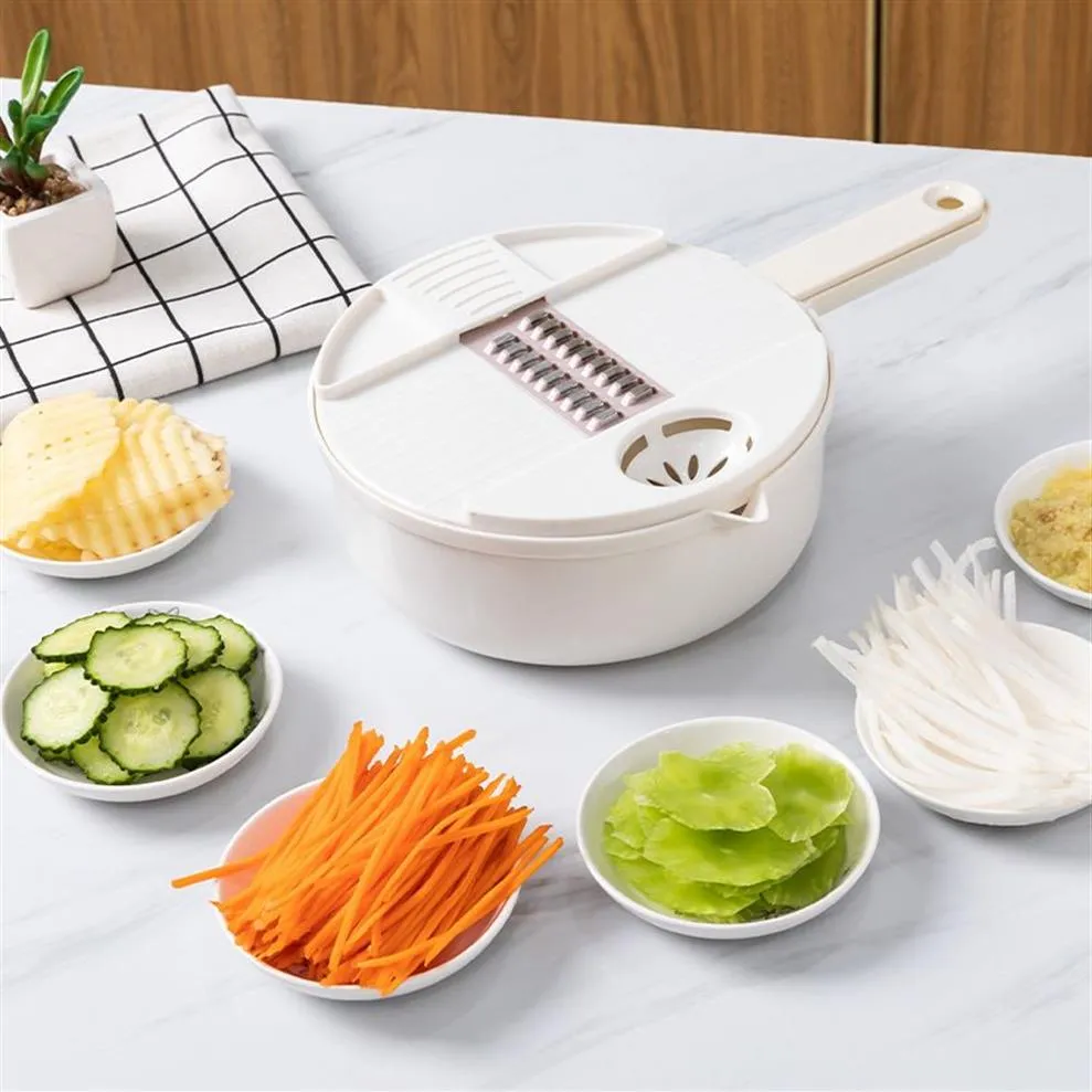 DHgate.com:Ultimate Kitchen Helper - 9-in-1 Vegetable Cutter Mandoline ...