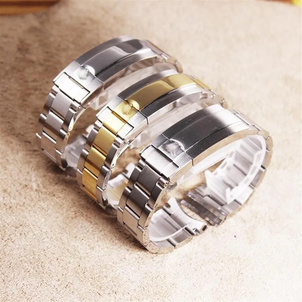 20/21mm Stainless Steel Watch Band for Green Water Ghost Yacht Series ...