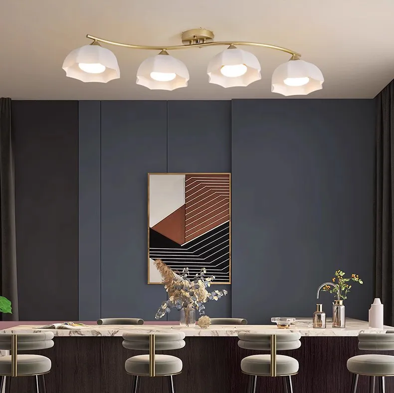 Dining Chandelier Modern Artistic Ceiling Lamp: American Art Deco Style ...