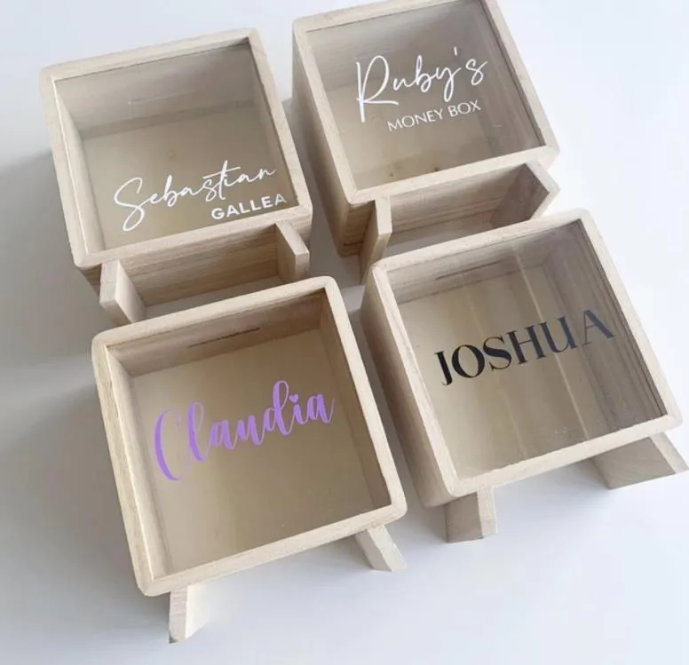 Wooden Money Box Eco Friendly Clear Piggy Bank... From Topsell2019, $4. ...