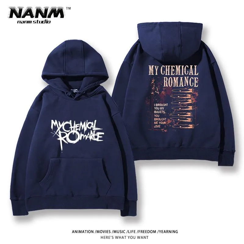 My Chemical Romance Hoodie - MCR Rock Band Merch, Men's Loose Fit ...