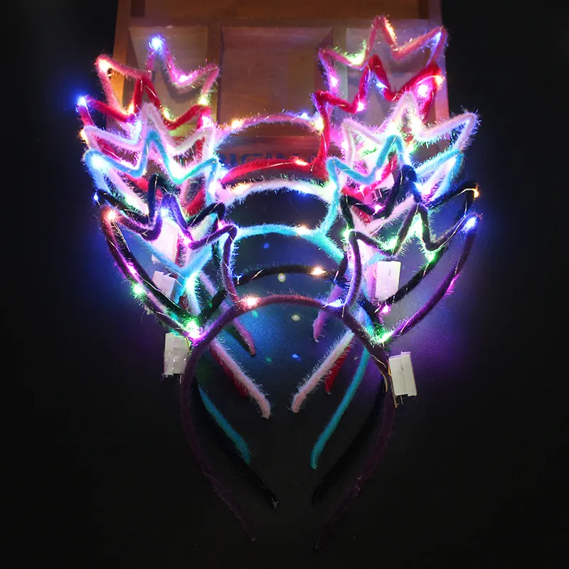 DHgate.com:LED Rave Deer Horn Hair Hoops LED Headband Hair Accessories ...
