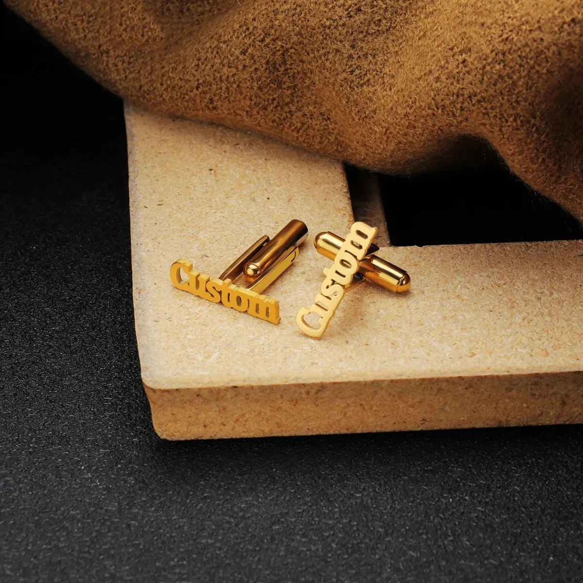Customized Pendants & Custom Cufflinks: Personalized Gold Stainless ...