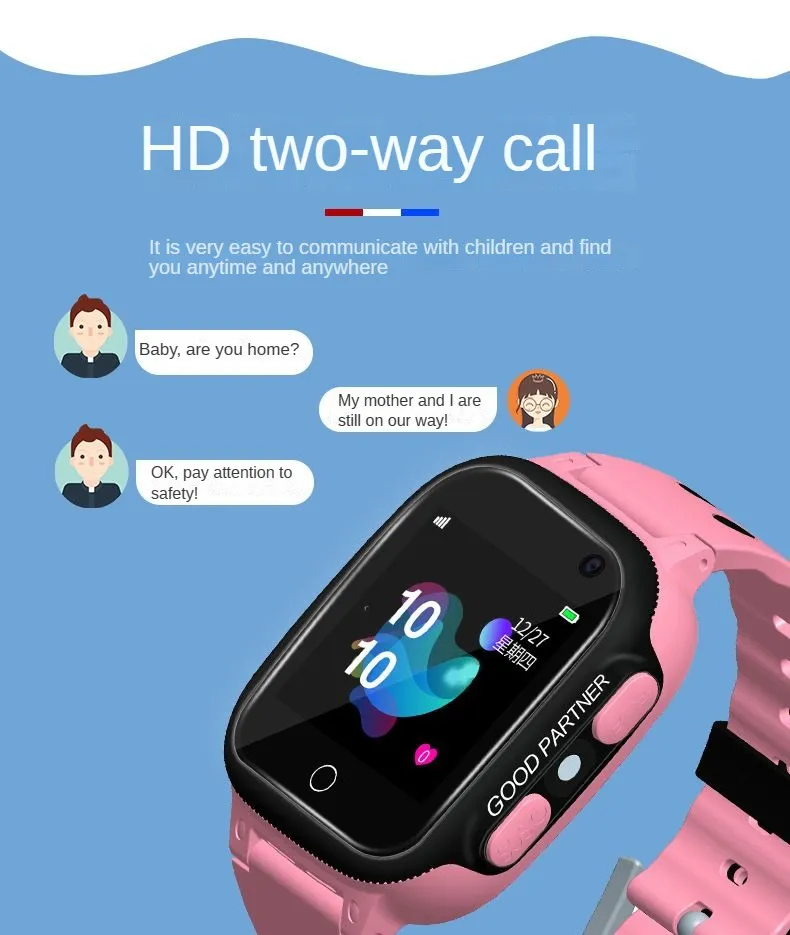 Waterproof Kids Smartwatch with Two-Way Talk and Real-Time GPS ...