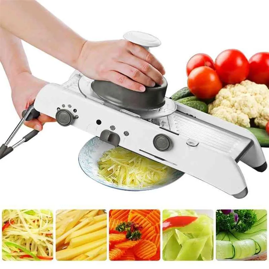 Mandoline Vegetable Slicer Manual Cutter Grater With Adjustable 304 ...