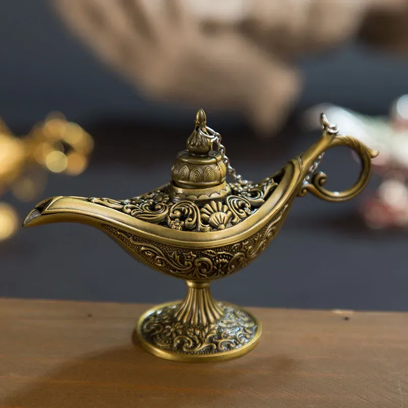 DHgate.com:Creative Metal Fairy Magic Lamp Aroma Burner Censer 2024 ...