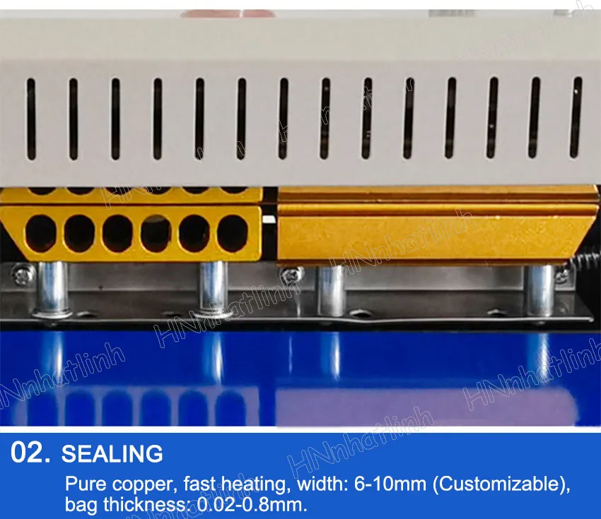 Continuous Band Sealer FR900 - Automatic Bag Sealing Machine for ...