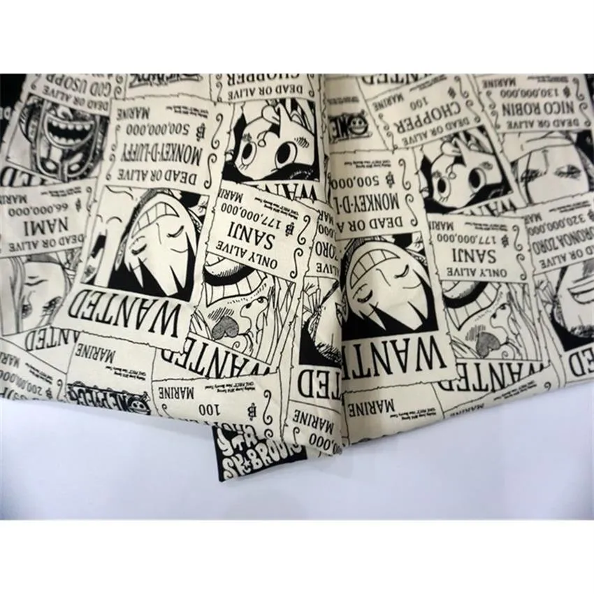 One Piece Dead Of Alive Chopper Luffy Patchwork Cotton Canvas Fabric ...