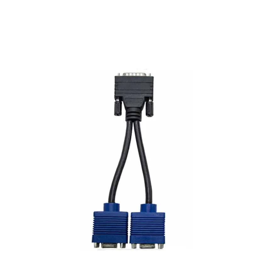 Cable De Adaptador De Tarjeta Gráfica VGA Dual Para Monitor De Conexión ...