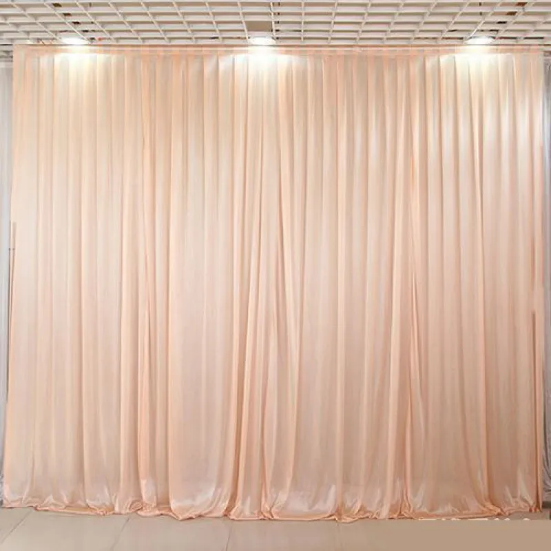Premium White Pleated Wedding Backdrop Curtains - 4 X 6m Celebration ...