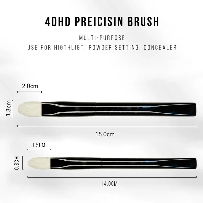 Kabuki Makeup Brushes Precision Tool Small Squared Tapered Highlight ...