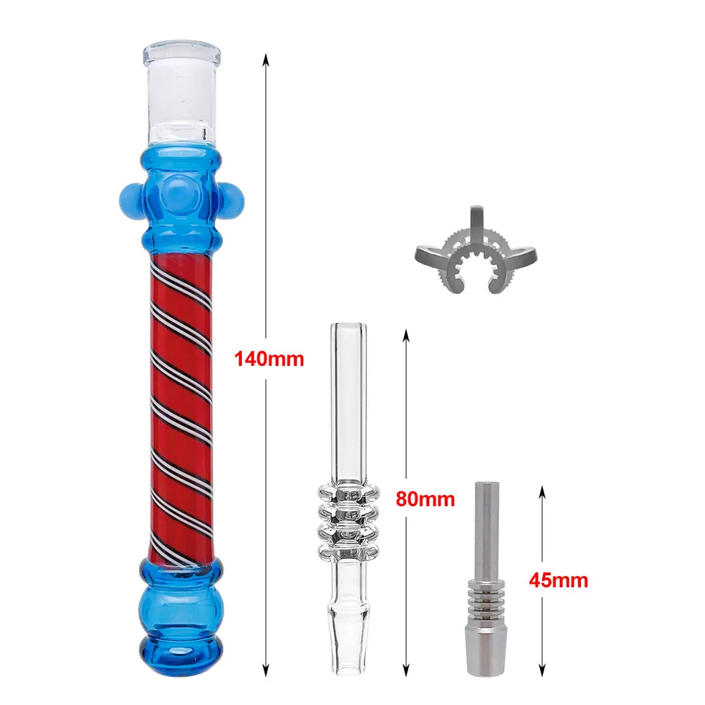 Premium Nectar Collector Kit: 10mm Stainless Steel/Quartz Tip, Smoking ...