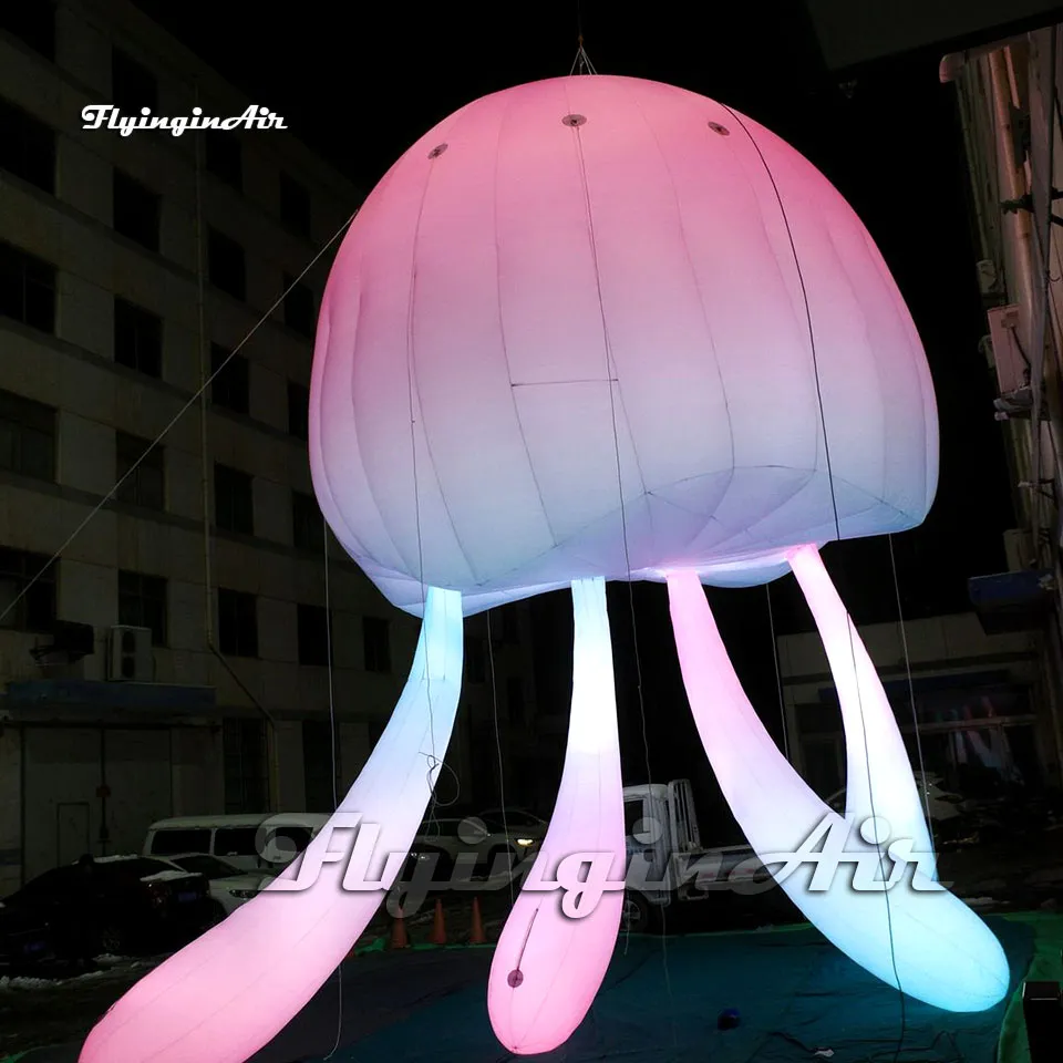 Fantastic Pendent Large Inflatable Jellyfish Lamp LED Light Air Blown ...