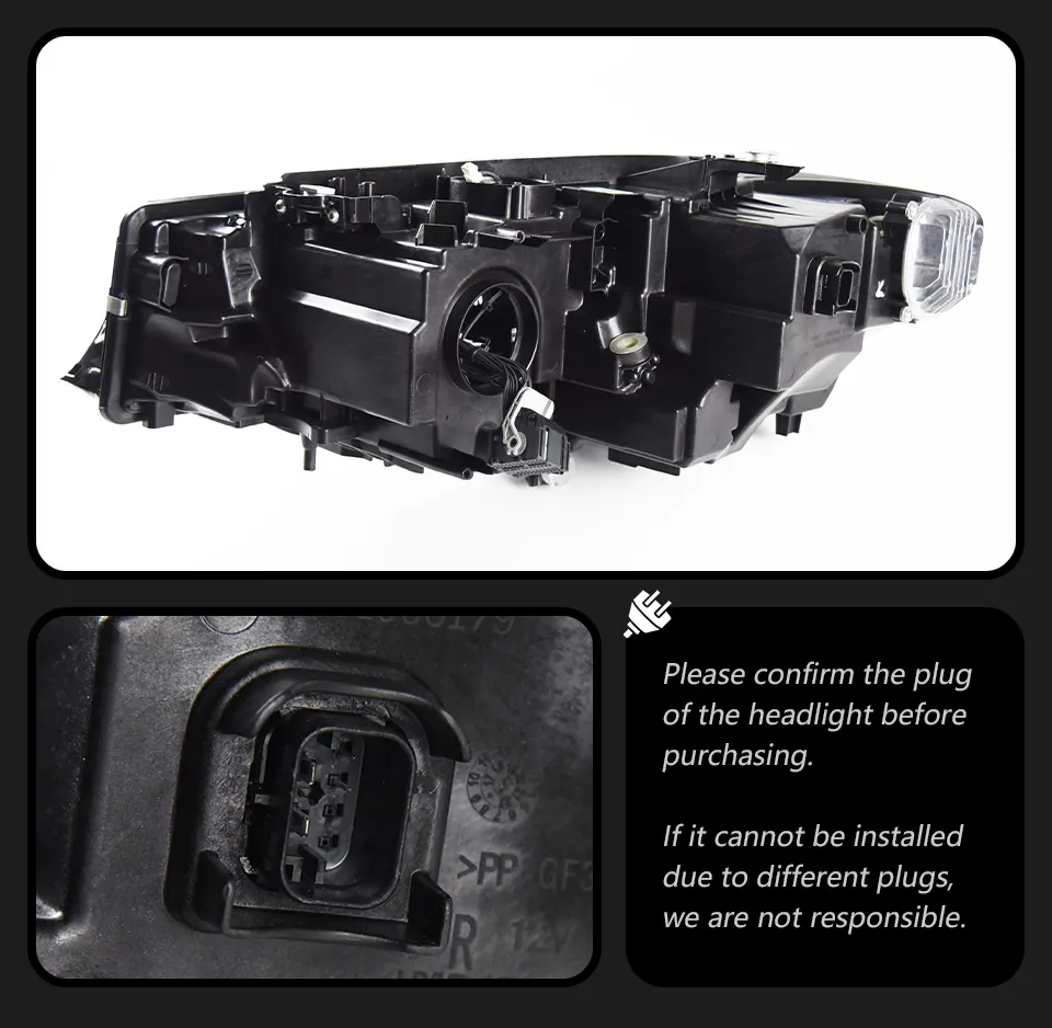 LED Headlight Assembly For BMW G20 G28 Daytime Running Head Light 2018 ...