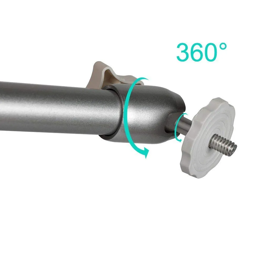 Premium Adjustable Camera Stand: 23cm Aluminum Wall & Ceiling Mount for ...