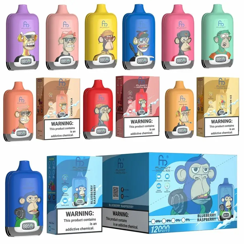 Original Fumot RandM Vaper 12000 Puff 12k Digitalbox Einweg E ...