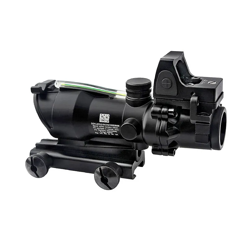 DHgate.com:Tactical ACOG 4x32 Fiber Optic Scope with Green Illuminated ...