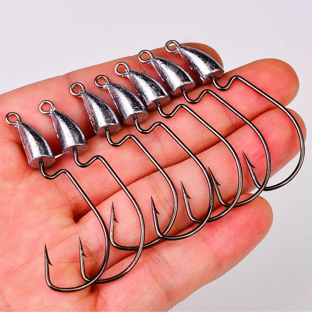 DHgate.com:Triangle Head Fishing Jig Hooks, 5-Piece Tungsten Worm Jig ...