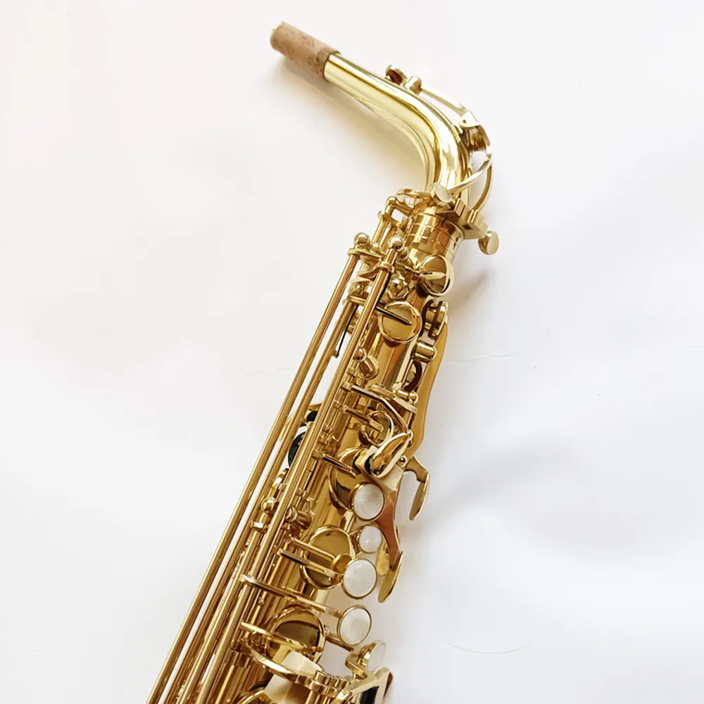 DHgate.com:Gold Lacquered Alto Saxophone Professional Saxophone with ...