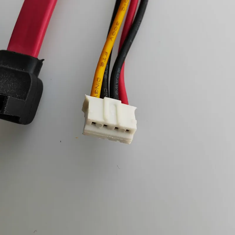 SATA Hard Drive Cables: 7+15 22Pin To 90 Degree 7P SATA Data Cable With ...