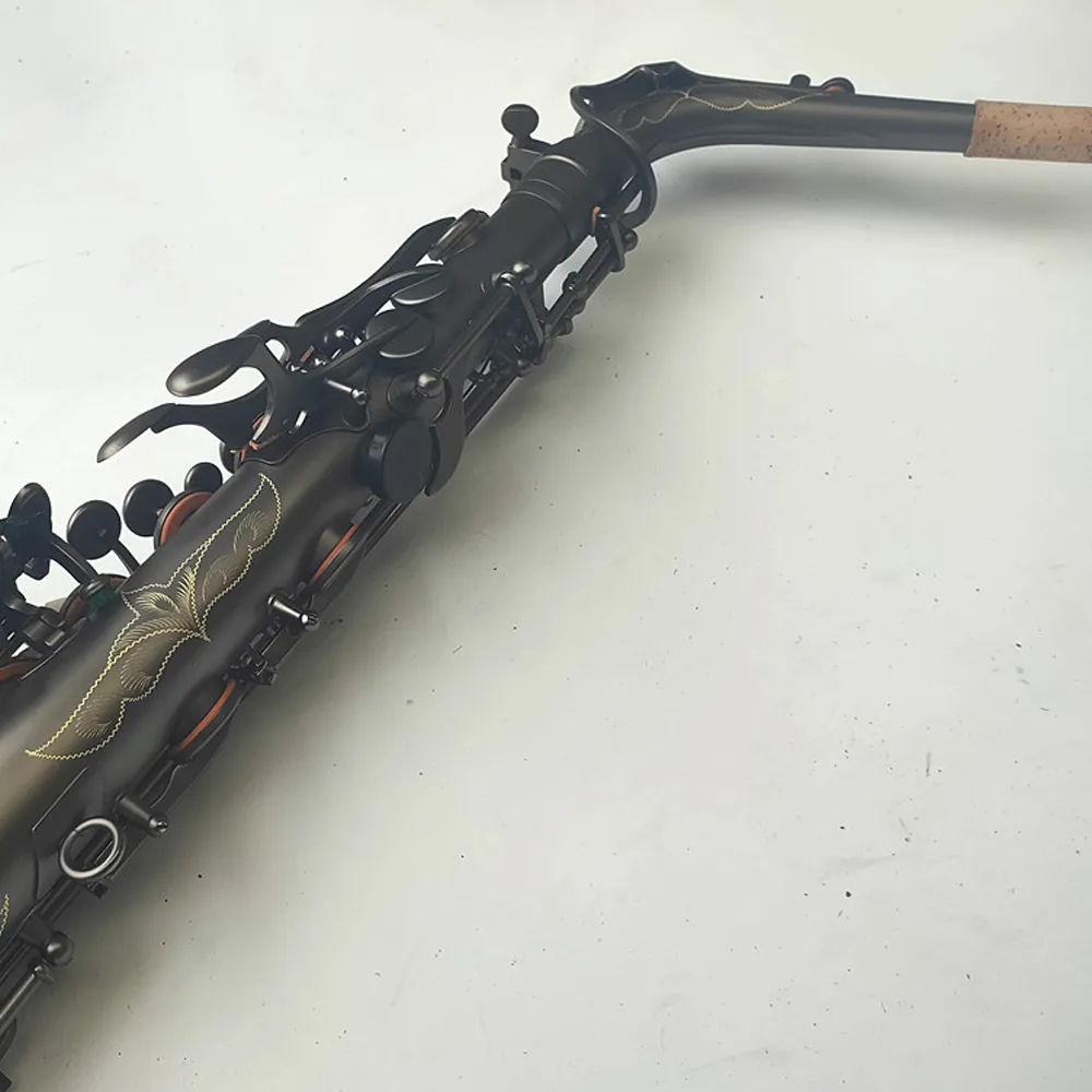 Suzuki Vintage EB Matte Black Saxophone Matte Black Nickel Plated With ...