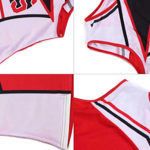 Sexy Set Cheerleader Costume Set Femmes Écolière Cosplay Uniforme Fille